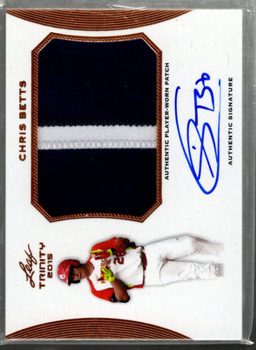 A5516- 2015 Leaf Trinity Patch Autographes Bronze #PACB1 Chris Betts ...