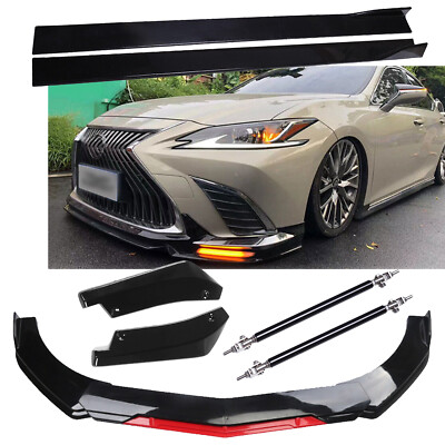 For LEXUS ES250 ES300 ES350 Front Rear Bumper Lip Splitter Strut Rod ...