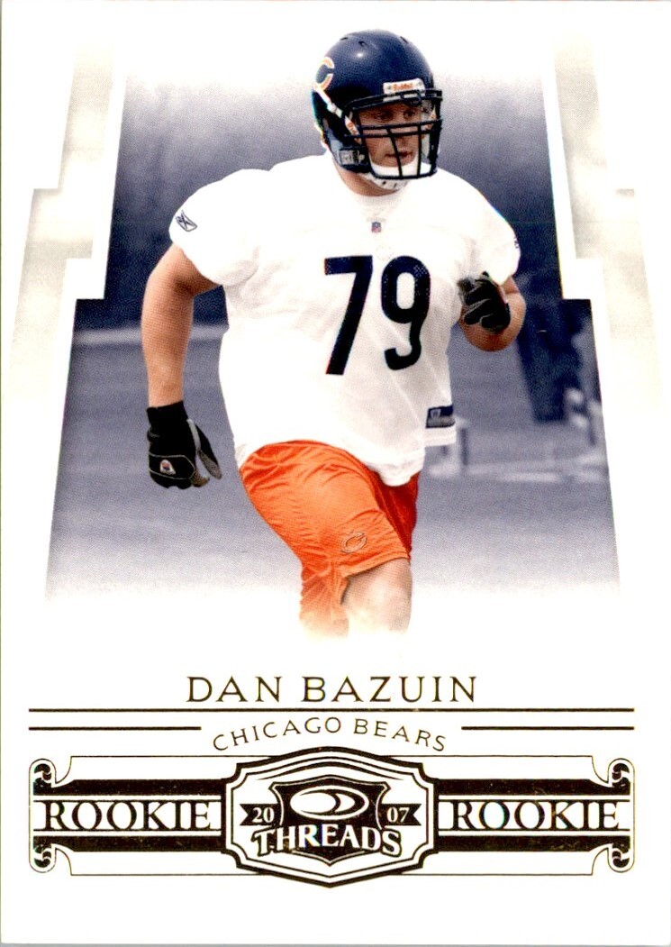 2007 Donruss Threads Dan Bazuin Rookie 696/999 Chicago Bears #199 | eBay