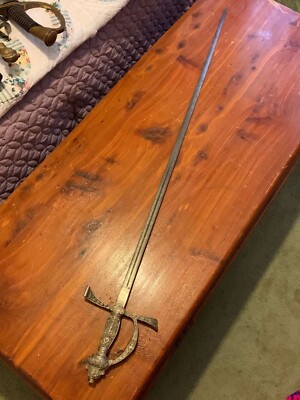 Toledo Made Bullfighting Estoque Matador Spanish Sword 41" Acid Etched ...