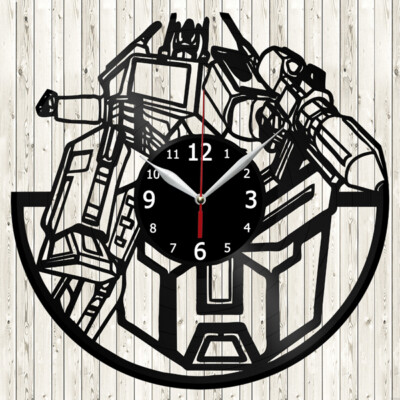 Transformers Vinyl Record Wall Clock Decor Handmade 2499 | eBay