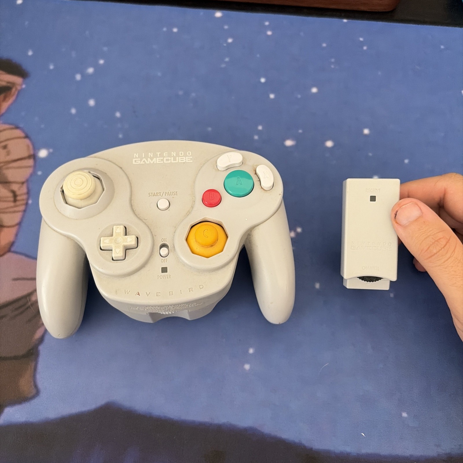 Nintendo Gamecube Wavebird Controller Grey with Receiver, Tested and ...