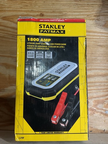 Stanley Fatmax 1800 Amp Lithium Jump Starter & USB Power Bank | eBay