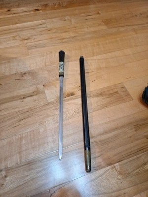 ANTIQUE SWAGGER STICK SWORD LION HEAD HANDLE CARVED | eBay