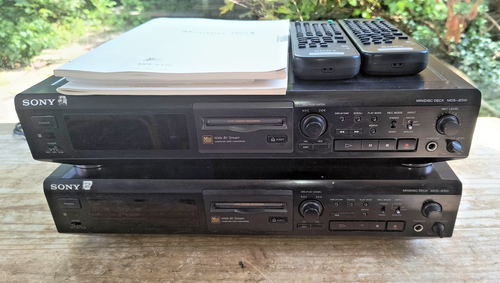 SONY MINIDISC DECKS MDS-JE510 x 2 WITH REMOTE CONTROLS AND INSTRUCTIONS ...