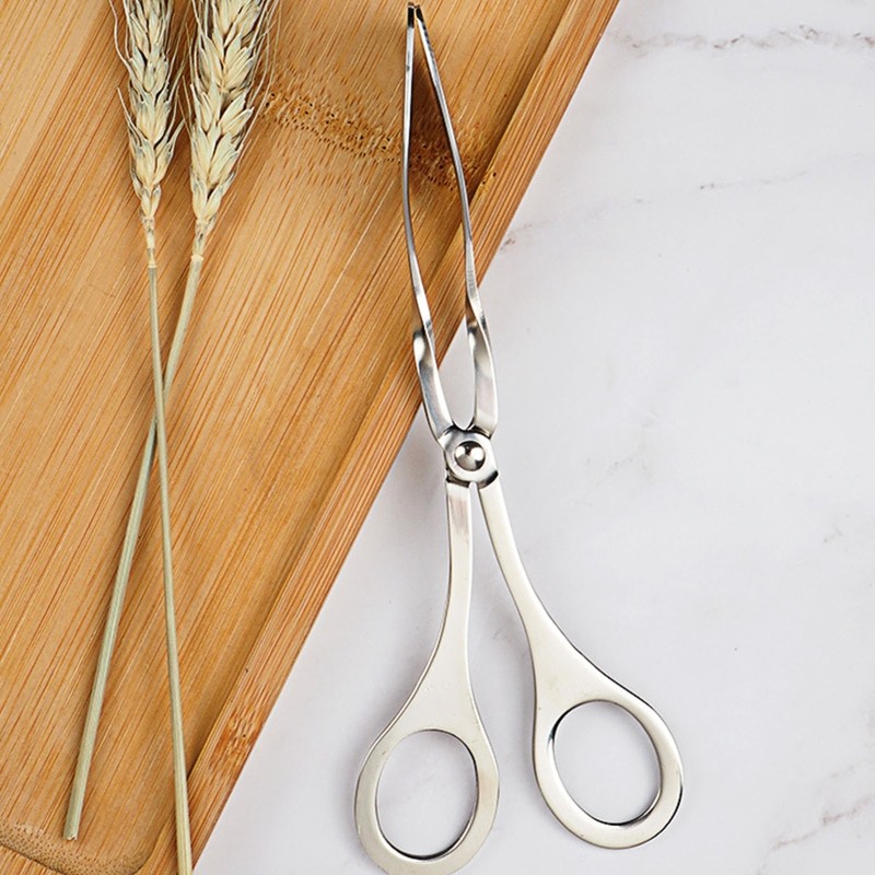 Heavy Duty Tongs, Stainless Steel Kitchen Tongs Cake Tongs Bread Tongs ...