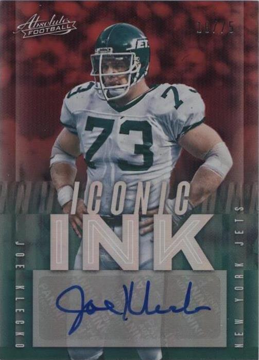 2023 Panini Absolute - Iconic Ink Joe Klecko #II-JK Red /75 (AU) for ...