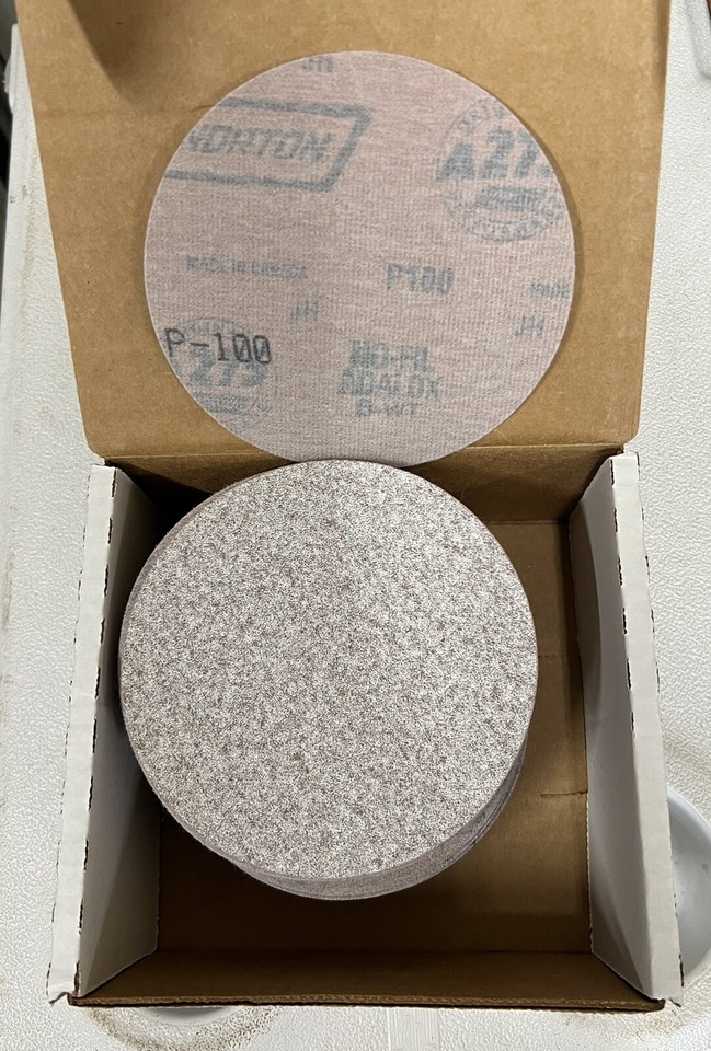 Norton Sanding Disc A275 31548 5" P100 grit Qty 100 | eBay