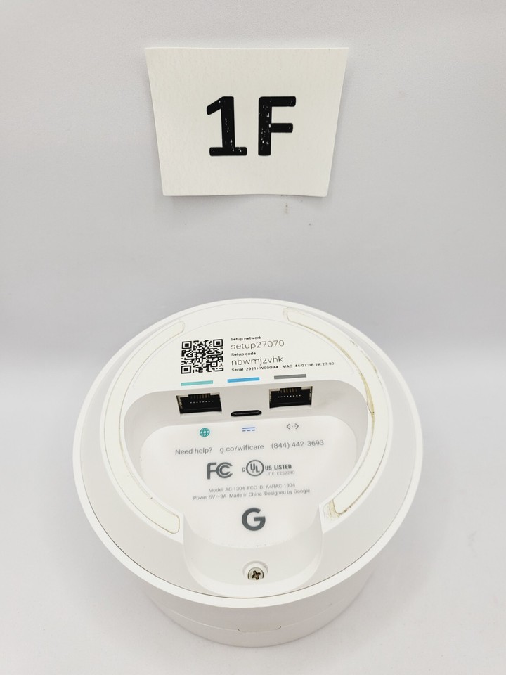 Google Wifi AC-1304 1 Port 1200Mbps Wireless Router 802.11ac | eBay