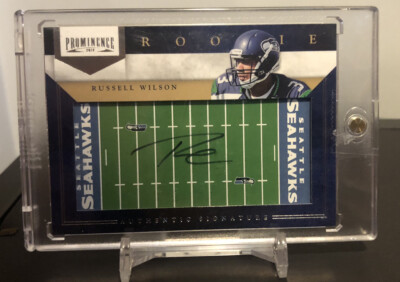 2012 Panini Prominence Russell Wilson Rookie Auto Signature #37/150 ...