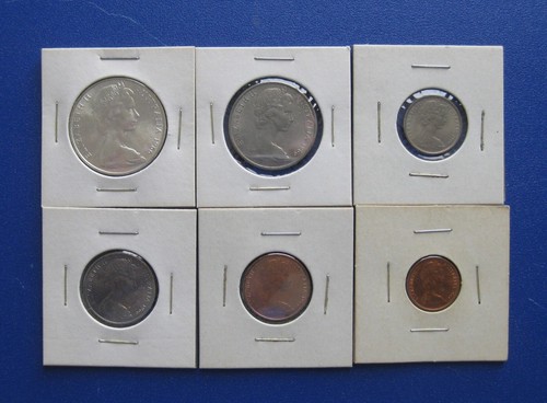 Set of Six 1966 Australia Coins includes 50 Cent Silver Coin | eBay