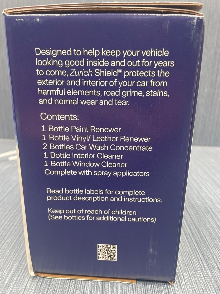 Zurich Shield Customer Care Kit - Paint Leather Interior Window Care ...
