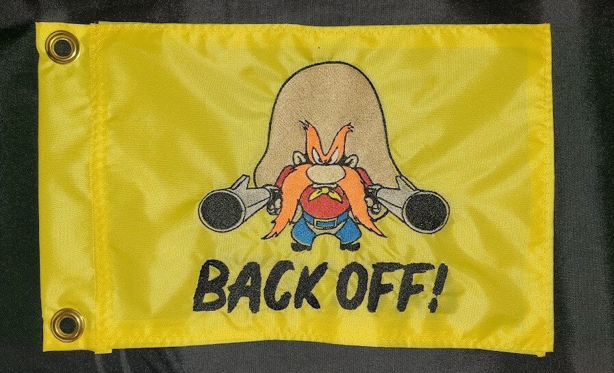Personlalized YOSEMITE SAM Safety Flag ATV UTV Recumbent Trike boat ...