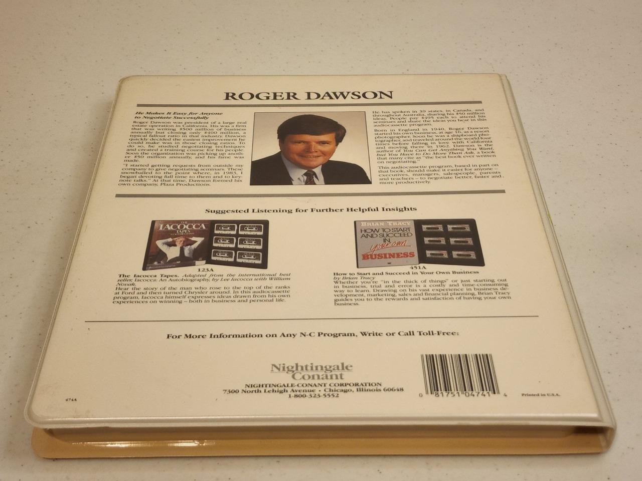 The Secrets Of Power Negotiating Roger Dawson Nightingale CASSETTE ...