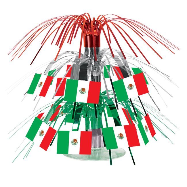 Mini Mexican Flag Centerpiece Fiesta Mexican International Decoration ...