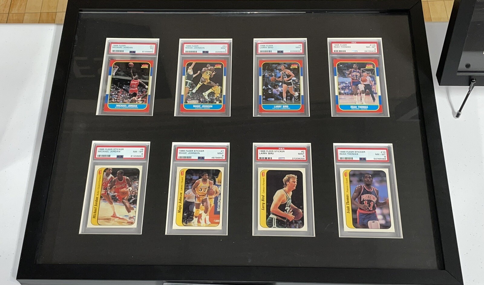 PSA Custom Slab Frame 4 Slab Opening Black Horizantle | eBay