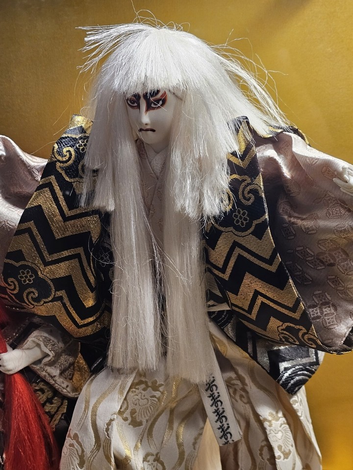 JAPANESE 1941 KABUKI LION DANCER RENJISHI DOLLS RARE HIRATA GOYO STYLE ...