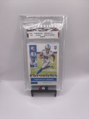 2021 Panini Chronicles RC Amon-Ra St.Brown Detroit Lions #33 AGC 10 Gem ...