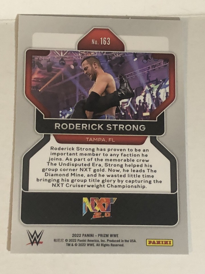 WWE Trading Card Panini Prism 2022 #163 Roderick Strong | eBay