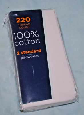 LIBERTY 220 THREAD COUNT 100% Cotton 2-Standard Pillowcases, 20 x 30 ...