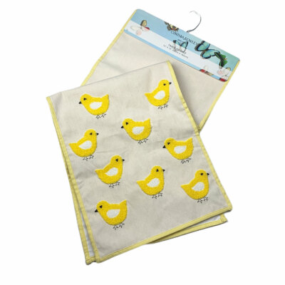Easter Chicks Peeps Baby Chick Spring 72" Cotton Table Runner ~ Cynthia ...