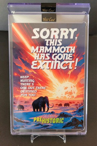 Lot Of 2- 2024 Wild Card Prehistoric - Mammoth Extinct Card/Mag | eBay