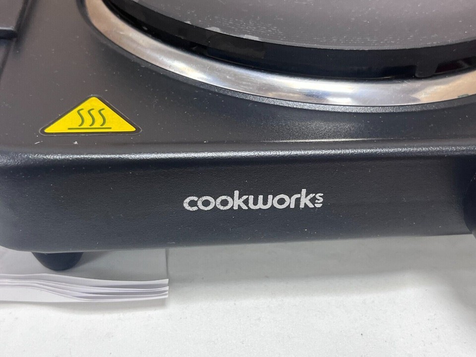 Cookworks 1500W Electric Stove cooker portable Single Hob Table Top Hot ...