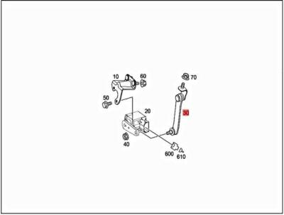 Genuine MERCEDES BBDC C219 S211 W211 CLS C219 Link rod 2193230016 | eBay