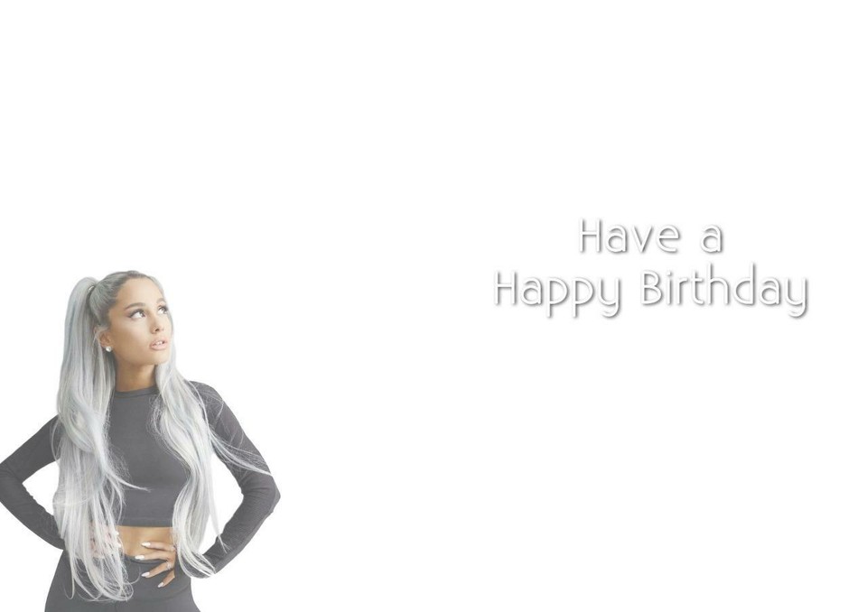 PERSONALISED ARIANA GRANDE BIRTHDAY ANY OCCASION GREETING CARD | eBay UK