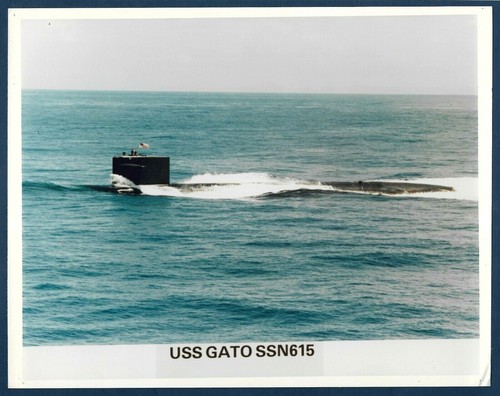 USS GATO SSN-615 Nuclear-Powered Submarine 8" x 10" Color Photo | eBay