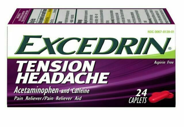 Excedrin Tension Headache 500mg - 24 Caplets for sale online | eBay