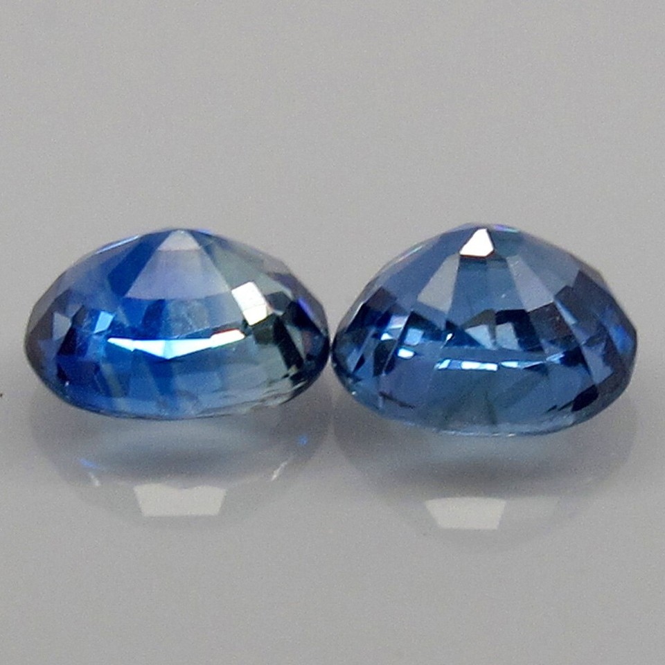 FLAWLESS PAIR! 1.93CT.TOP AAA NEON CORNFLOWER BLUE SAPPHIRE CEYLON ...