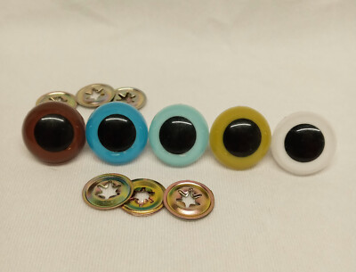 Sassy Bears 24mm MIX 5 COLORS Safety Eyes for bears dolls puppets ...