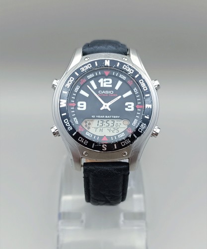Casio Hunting Timer 3769 AMW-701 Jul 2005 Moon Phase Ana-Digi Fishing ...