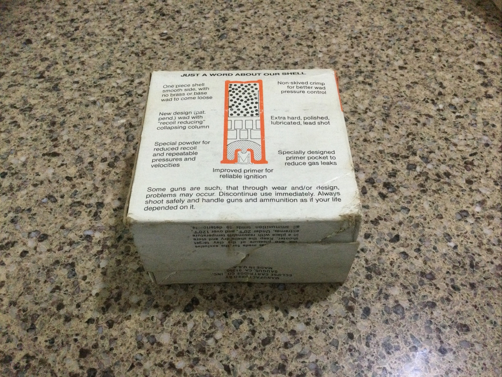 Eclipse SHOTGUN SHELL BOX 12 Gauge Target Loads Plastic Shotgun (Empty ...