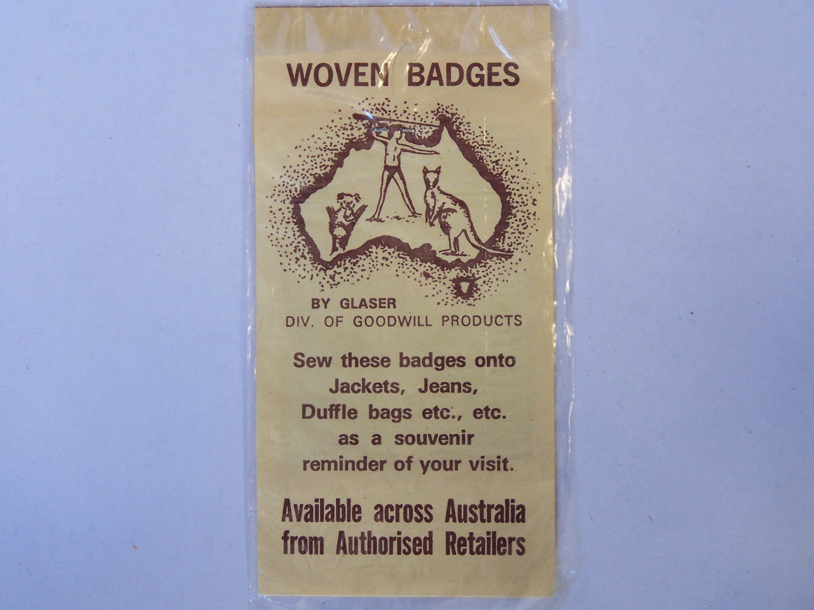 VINTAGE AQUAPARK HOLIDAYS WISEMANS FERRY NSW EMBROIDERED PATCH WOVEN ...