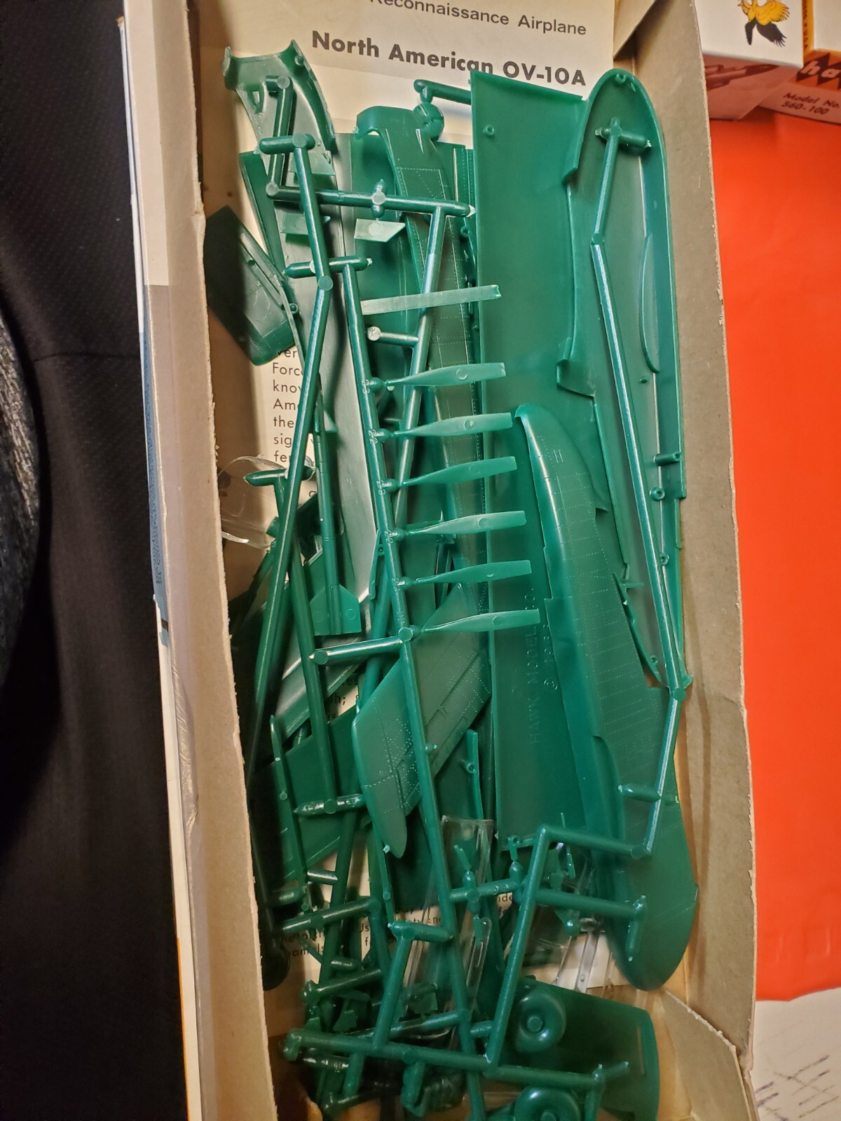 Lot Of Vintage HAWK Model Kits P-47D F-5A Javelin Complete