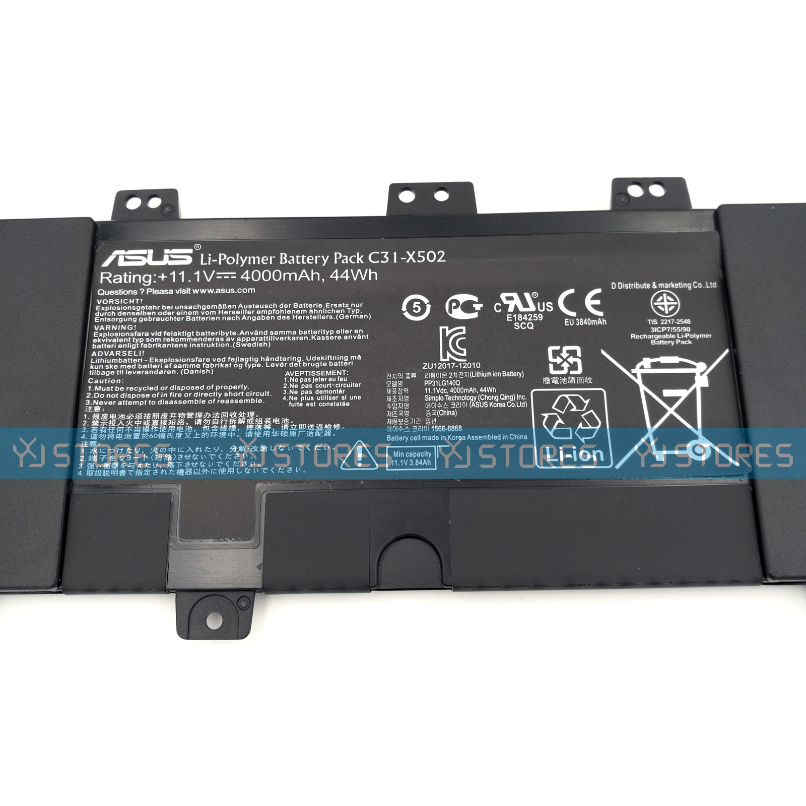 Genuine C31-X502 Battery for Asus VivoBook S500CA PU500C V500C R509CA ...