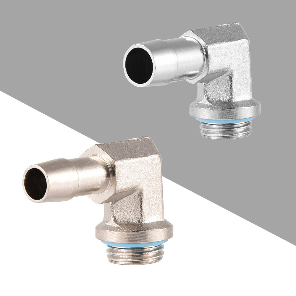 2 Pcs G1/4'' 90 Degree Elbow Hose Adapter For Computer Water Cooling ...