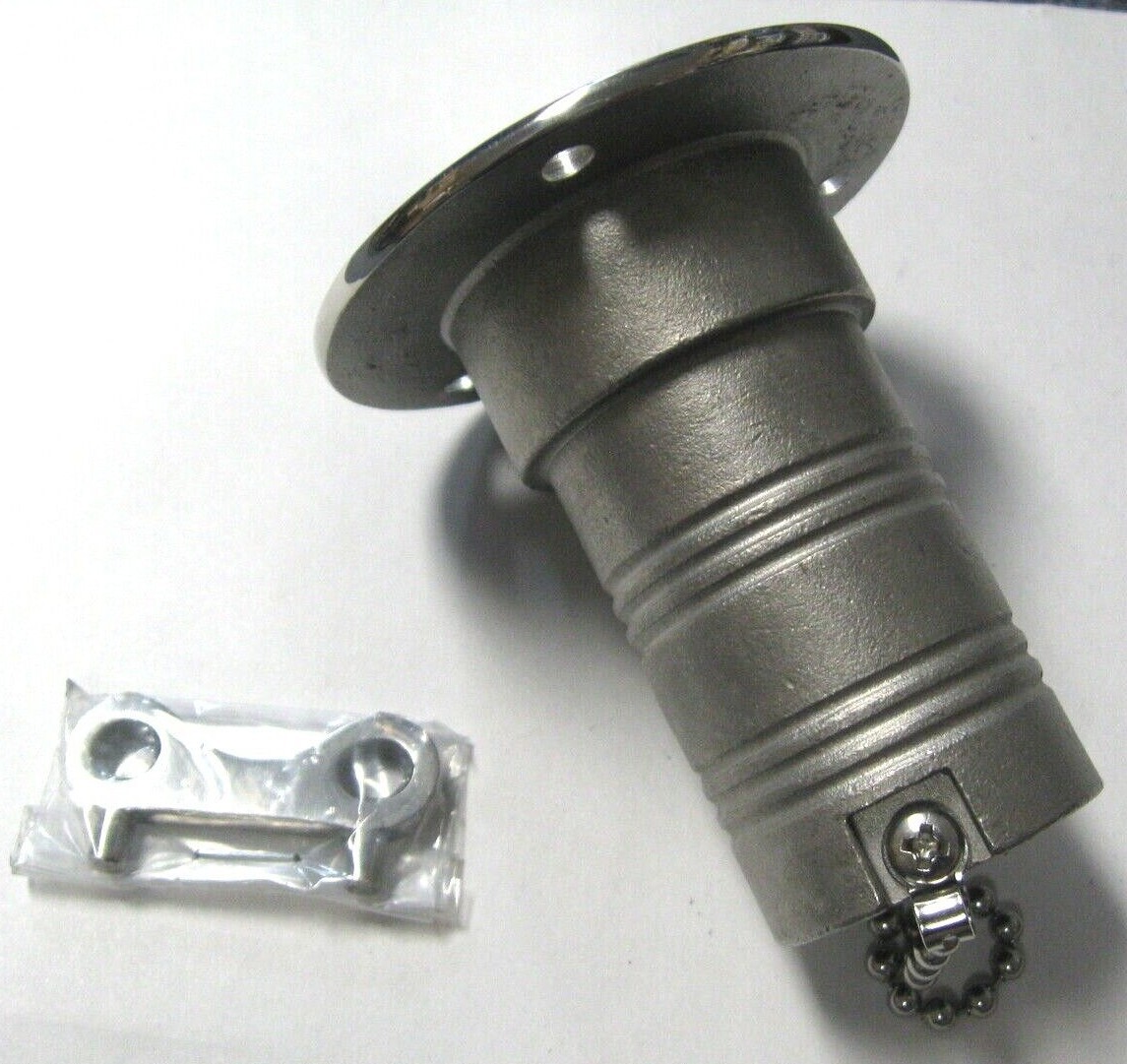 Marine,Boating, Gas Cap Deck Fill Plate, Cast 316 Stainless Steel 85 ...