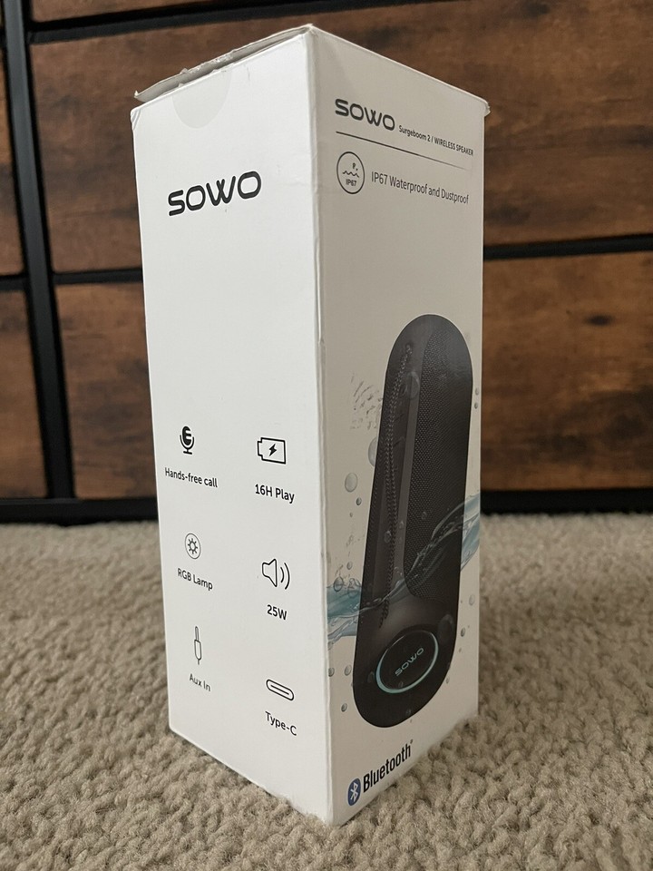 Sowo Surgeboom 2 Wireless Speaker Bluetooth IP67 Waterproof and ...