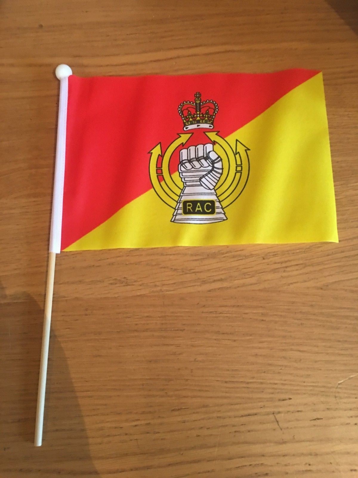 ROYAL ARMOURED CORPS Pack of 12 medium Hand Flags 9" x 6" 22cm x 15cm ...