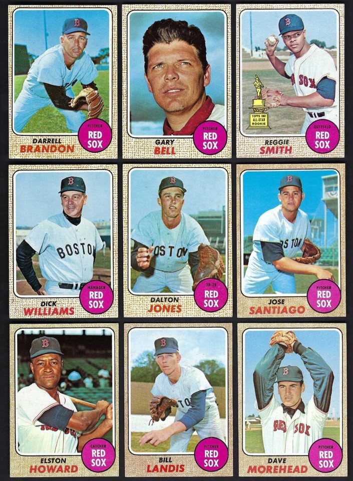 1968 Topps Boston Red Sox Team Set EXMT (31) | eBay
