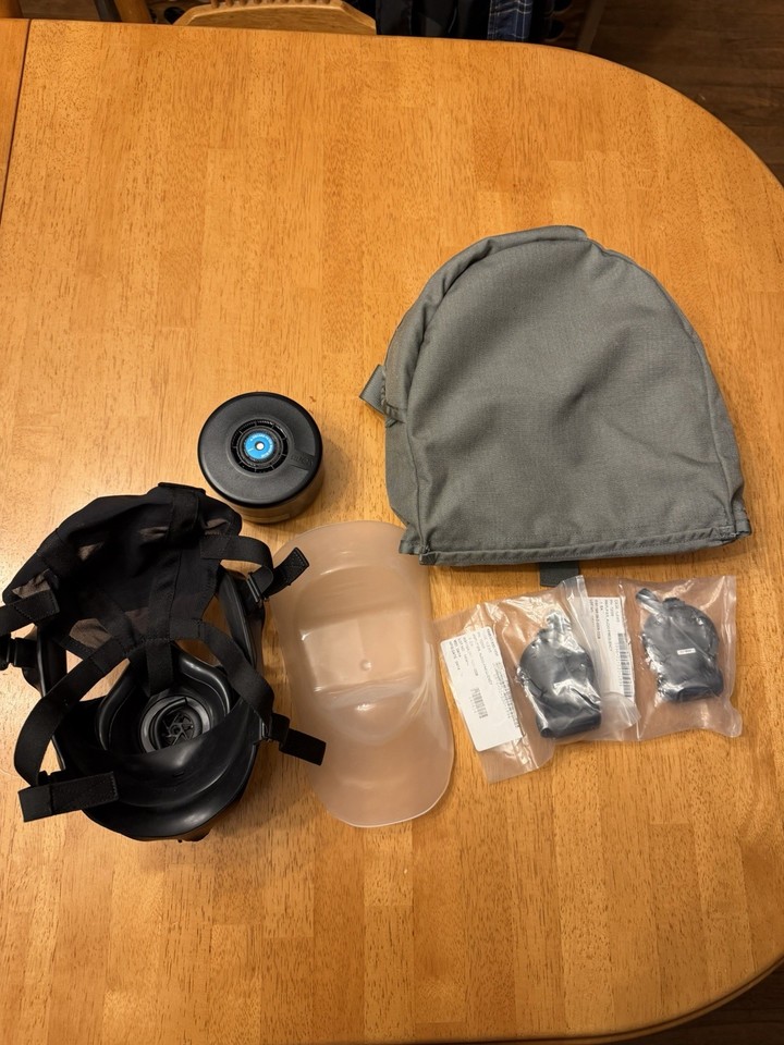 Complete Avon FM53 M53 Gas Mask Air Purifying Respirator SEAL DEVGRU ...