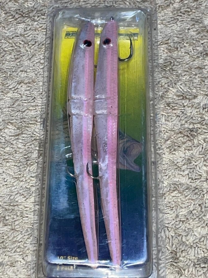 2-Pack of Reaction Strike Striper Candy Lure 10" Pink/Silver New | eBay
