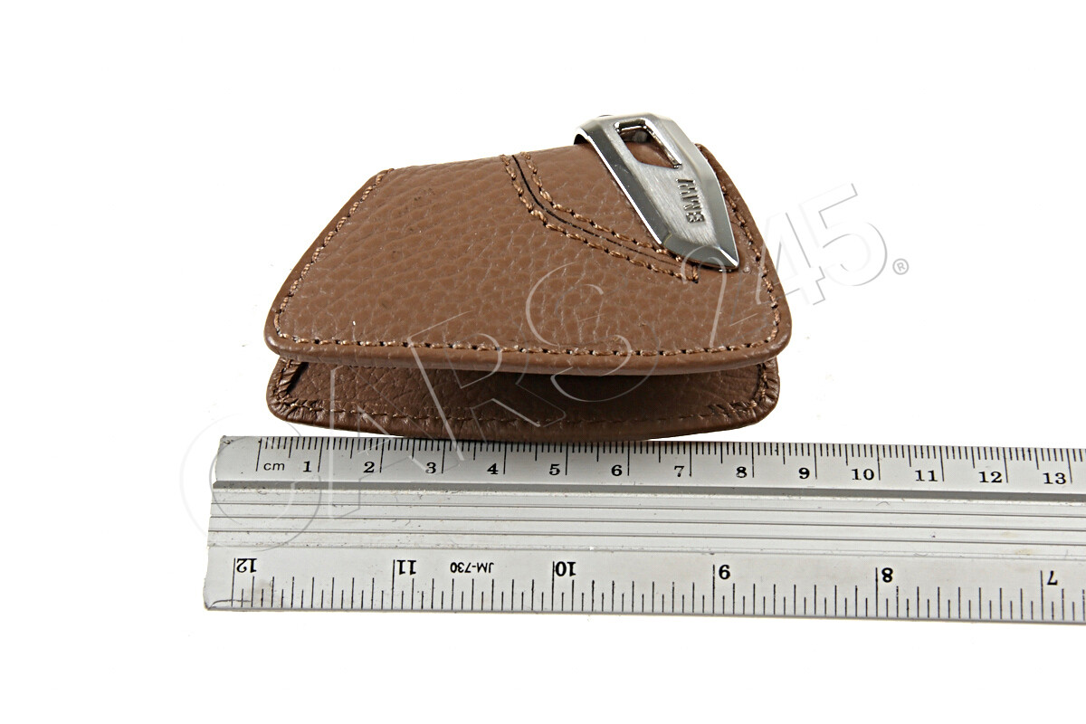 Genuine BMW Key Case Fob For Stainless Steel Clip Saddle Brown ...