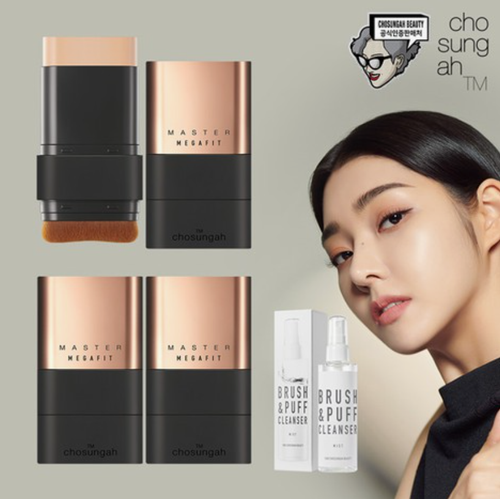 Chosungah Mega Fit Stick Foundation Master Set SPF50+ PA++++ Wrinkle ...