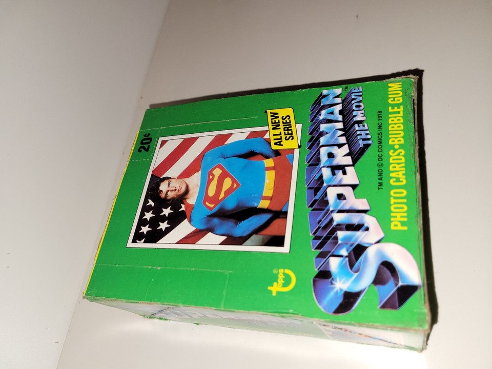 1978 SUPERMAN Series 2 EMPTY WAX PACK CARD BOX Christopher Reeves DC ...