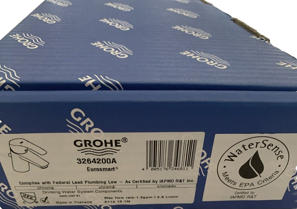 Grohe 3264200A Eurosmart Bathroom Faucet - Starlight Chrome ...