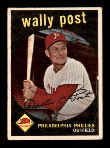 1959 Topps #398 Wally Post VG/VGEX X2627243 | eBay
